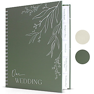 Beautiful Minimalistic Wedding Planner Book and Organizer - Enhance Excitement and Makes Your Countdown Planning Easy - Unique Engagement Gift for Newly Engaged Couples, Future Brides and Grooms