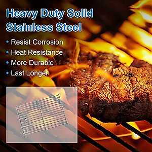 Uniflasy Cooking Grates for Pit Boss Memphis Ultimate 4-in-1 Gas & Charcoal Combo Grill with Smoker Stainless Steel Gas Grills Grates Replacement Parts Cooking Grids