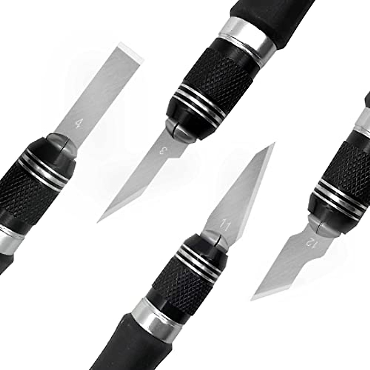 HAUTMEC 14 in 1 Hobby Knife Craft Knife Set SK5 for DIY Art Work Cutting - 1 Handles and 13 Spare Blades with Storage Case for Craft, Hobby, Carving, Art Modeling and Scrapbooking HT0109-HK