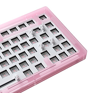 EPOMAKER ACR75 Kit 75% 81-Key Arcylic Gasket Mount Mechanical Keyboard Kit for Windows/Mac/Linus (Pink)