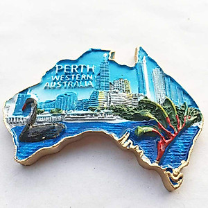 3D Perth Australia Refrigerator Magnet Travel Sticker Souvenirs Home & Kitchen Decoration Australia Fridge Magnet from China