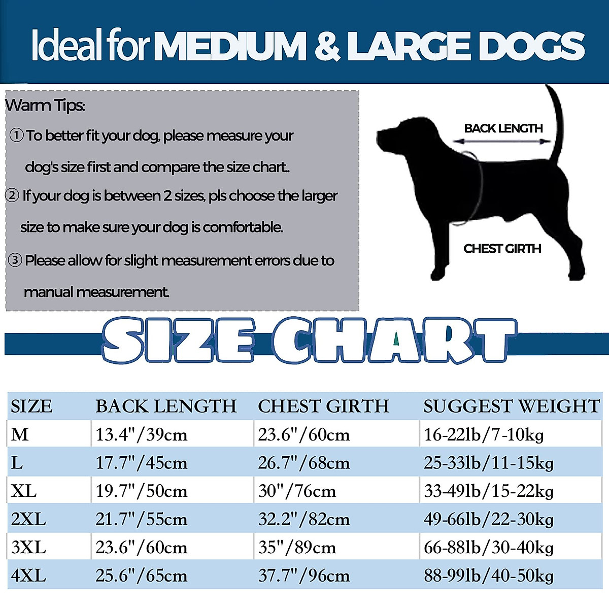 AOKAZI Dog Recovery Suit, Large Medium Pet Onesie Bodysuit for Shedding, Prevent Licking, Wound Protection, Cone Alternative, Dog Shirt Pajamas (Blue, X-Large)