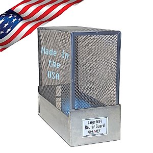 Large WiFi Router Cover Guard (Made in The US!) Blocks About 90% of The EMF Your Router emits While You can Still use The Router, Blocks 5G!