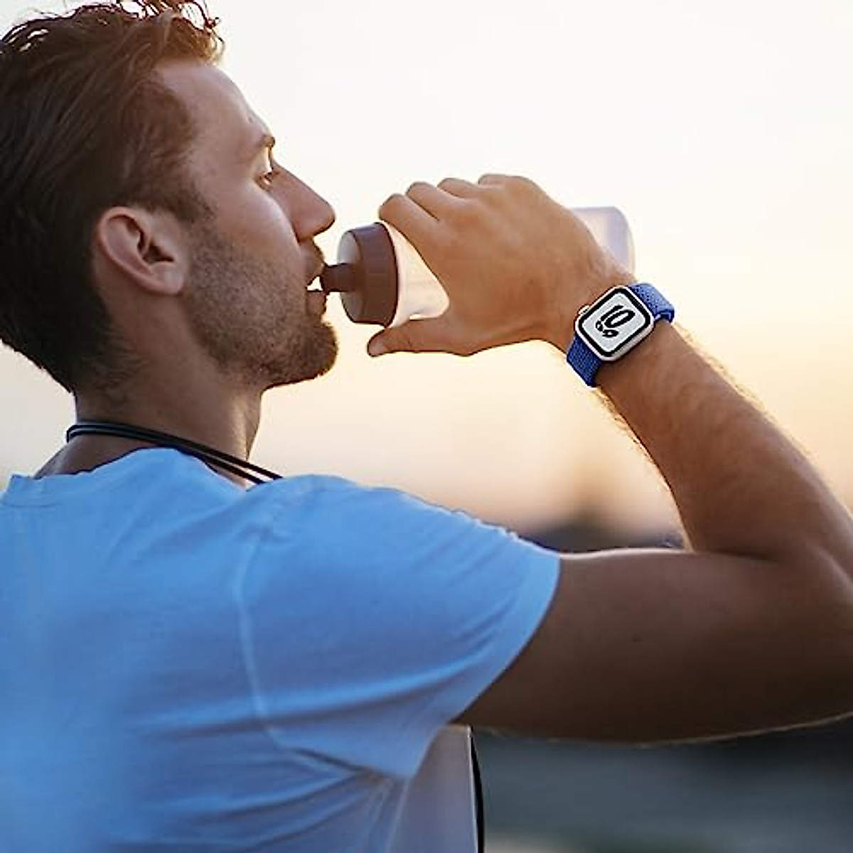 Getino 10 Pack Braided Stretchy Compatible with Apple Watch Band Women 38mm 40mm 41mm 42mm 44mm 45mm 46mm 49mm, Sport Nylon Elastic Solo Loop iWatch Strap Men for iWatch Ultra 2 SE Series 10 9 8 7 6 5