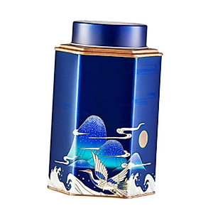 1pc Tea Tin Can Decorative Candles Storage Jars with Lids Tea Containers Chinese Tea Tins Condiment Containers Round Tea Tins Storage Storage Canister Decorative Tea Can Mini