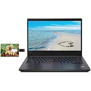 Lenovo ThinkPad E14 14" FHD Display 1920x1080 IPS, Intel Quad Core i7-10510U, 16GB RAM, 512GB Solid State Drive, Windows 10 Pro Business and Student, Online Class | 32GB USB Card