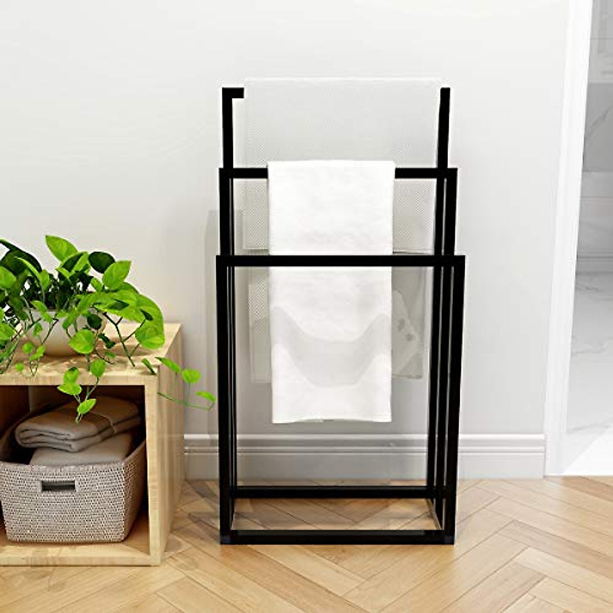 Trlec Metal Freestanding Towel Rack 3 Tiers Hand Towel Holder Organizer for Bathroom Accessories