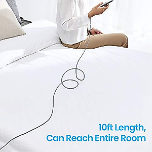 LISEN iPhone Charger Cable (10ft / 3m) USB A to Lightning Cable 10 Feet, Durable Nylon Braided Fast Charging Cord Compatible with iPhone 11/Pro/X/Xs Max/XR/8 Plus /7 Plus/6/ iPad