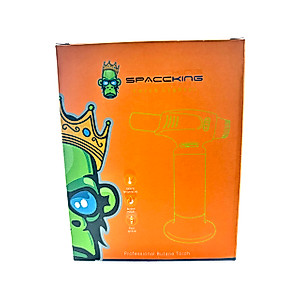 Space King Chrome Finish Wind-Proof Torch Lighter - Adjustable Flame - Child-Lock - Perfect for Camping, Kitchen, Backyard, Travel, Beach, BBQ, Mountain, Outdoors, Travel, Garage, and More. (Gold)