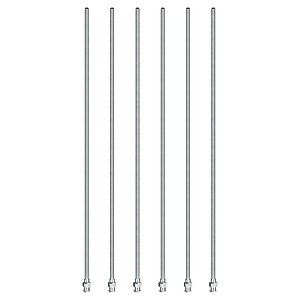 PATIKIL Blunt Tip Dispensing Needle 10G, 6 Pcs 10 Inch Stainless Steel Liquid Dispenser Needles with Lure Lock for Refilling Liquid Inks Adhesives Glue