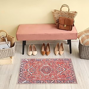 Bellini Rugs Machine Washable Rug with Non slip Backing, Living Room Rug, Kitchen Area Rug, Pet Friendly Area Rugs, Throw Rugs for Entryway, Home Floor Decor, 2' x 3'