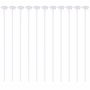 40PCS Balloon Sticks with Holders and Cups Clear Balloon Sticks for Centerpieces with Base Balloon Holder Stand for Foil Balloons,Bobo Balloons Wedding Birthday New Year Christmas Party Decorations