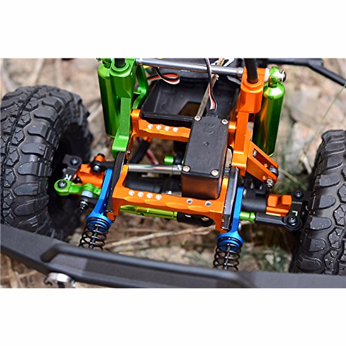 GPM for Vaterra K5 Blazer Ascender Upgrade Parts Aluminum Servo Mount - 2Pcs Set Red