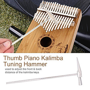Kalimba Tuning Hammer, Thumb Piano Metal Tuning Hammer for Thumb Piano Sound Maintenance Kalimba Tuner And Hammer