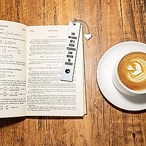 The Influence of a Teacher Can Never be Erased Funny Inspirational Bookmark Gifts for Women, Bookmarks for Sister Girl Daughter Bookworm Book Friend Sister Gifts Friendship Gifts