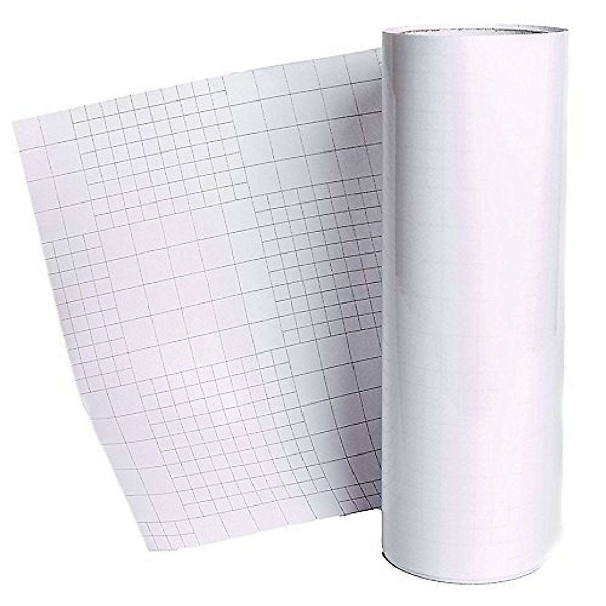 FRISCO CRAFT Clear Vinyl Transfer Paper Tape Roll -12 x 50 FT w/Alignment Grid Application Tape for Silhouette Cameo, Medium Tack Adhesive Vinyl for Decals, Signs, Windows, Stickers