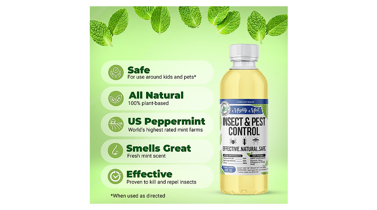 Mighty Mint: Natural Peppermint Pest Control Concentrate