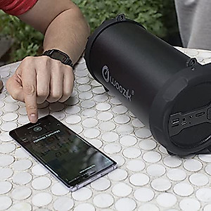 WOOZIK Rockit Go / S213 Bluetooth Speaker, Wireless Boombox Indoor/Outdoor with FM Radio,Micro SD Card, USB, AUX 3.5mm Support, Rechargeable Battery, Strap for Travel, Great for Parties! - Black