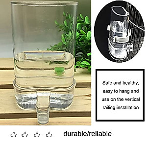 Automatic Bird Waterer Feeder,Bird Water Dispenser for Cage,2PCS No Mess Bird Feeder Parakeet Waterer Cockatiel Cage Accessories