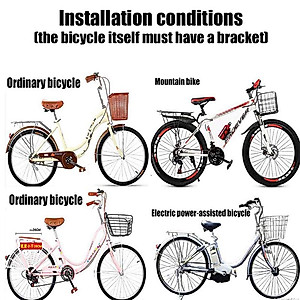 Wing Back Mount Child Seat for Adult Bike, Rear Child Carrier Bicycle Seat, with Cushion & Backrest Foot Pedals/Armrest and Detachable Fence, for 2-6 Year Old Child Seat, Hold Up to 50KG HJHY