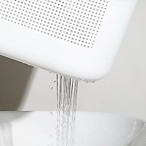 ALINK Plastic Shower Caddy Basket with Handle, Portable Bathroom Storage Organizers Cleaning Caddy for Bath Toy, Kitchen, College Dorm - Yellow