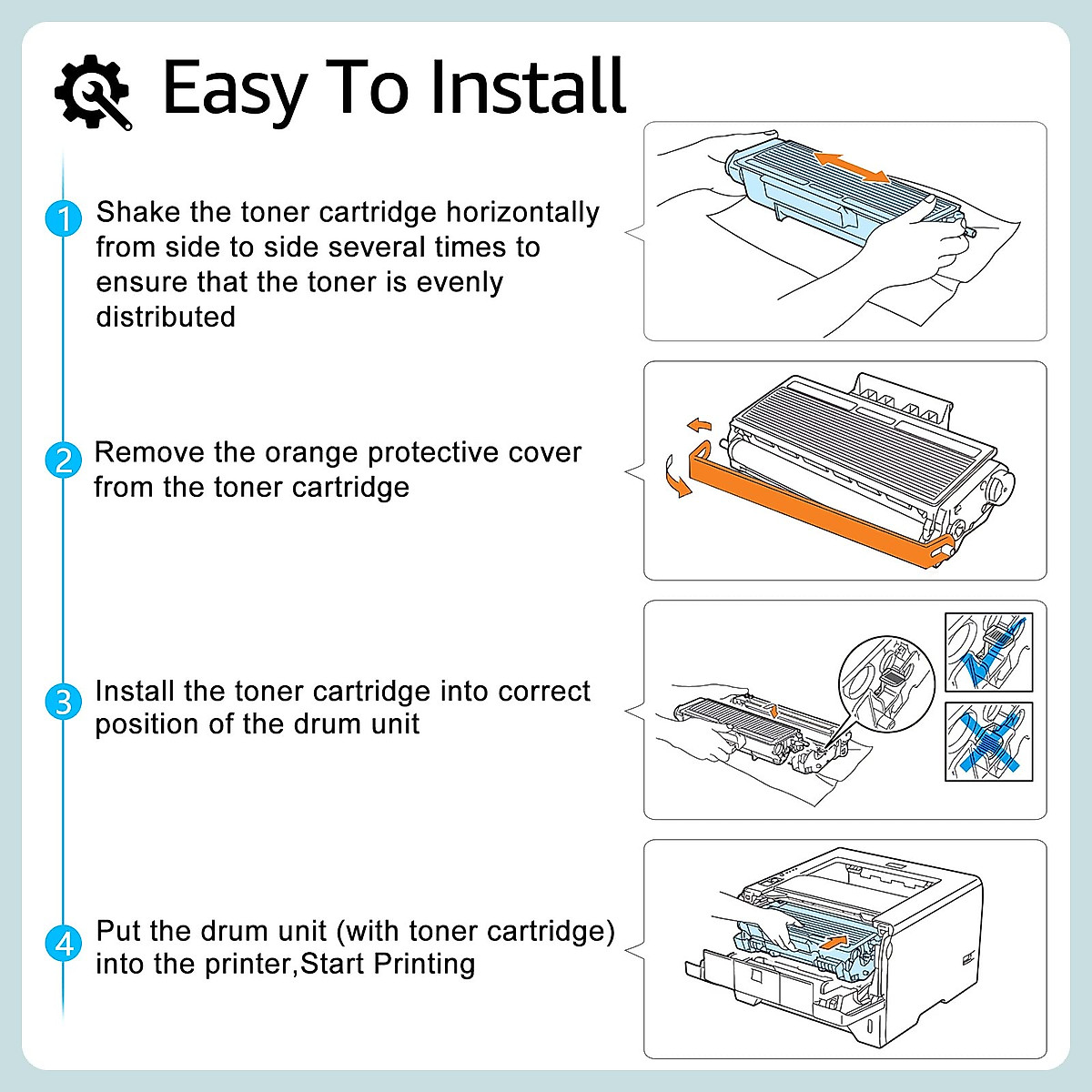 greencycle 3 Pack TN660 TN-660 TN630 TN-630 High Yield Toner Cartridge Compatible Replacement Compatible for Brother MFC-L2700DW DCP-L2540DW HL-L2360DW L2380DW MFC-L2740DW Laser Printer
