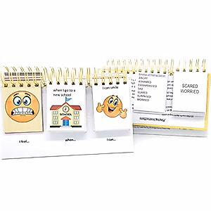 MAD Skillz: A Thoughts & Emotions Sentence Completion Card Game for Taking Control of Feelings/Emotions; Autism; ADHD; Helps Kids Make Positive Choices; Teaches Mindfulness; Hardcover and Laminated