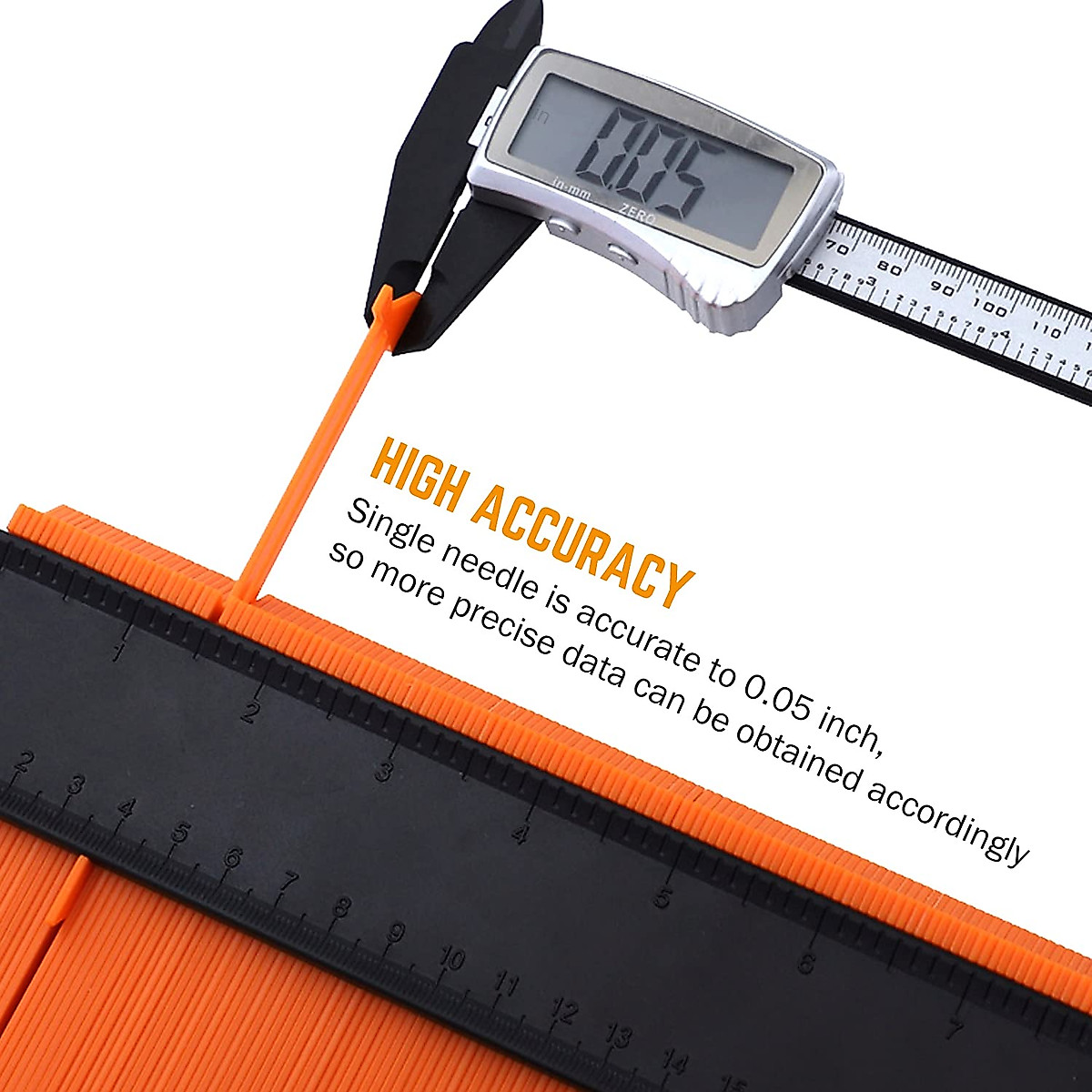 Contour Gauge Tool 10 & 5 Inch - Super Gauge Shape Profile Tool, Outline Duplicator for Corner Measuring, Adjustable Woodworking Tool, Birthday Gifts for Men, Dad, Cool Gadgets Home