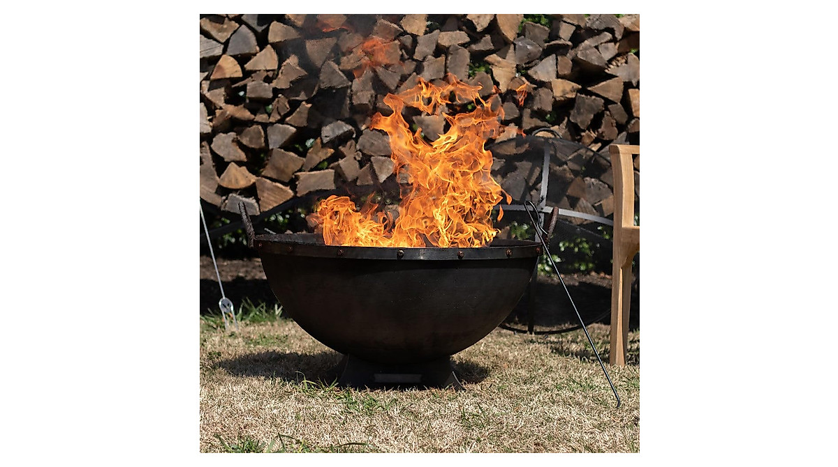 Titan Hemisphere Fire Pit | Durable 32" Cast Iron Design