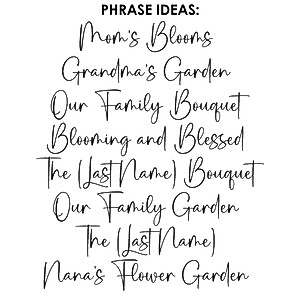 CANARY ROAD Birth Month Flower Tea Towel, Mothers Day Gift For Mom Personalized, Birth Flowers With Names, Grandmas Garden Birth Flower Gift