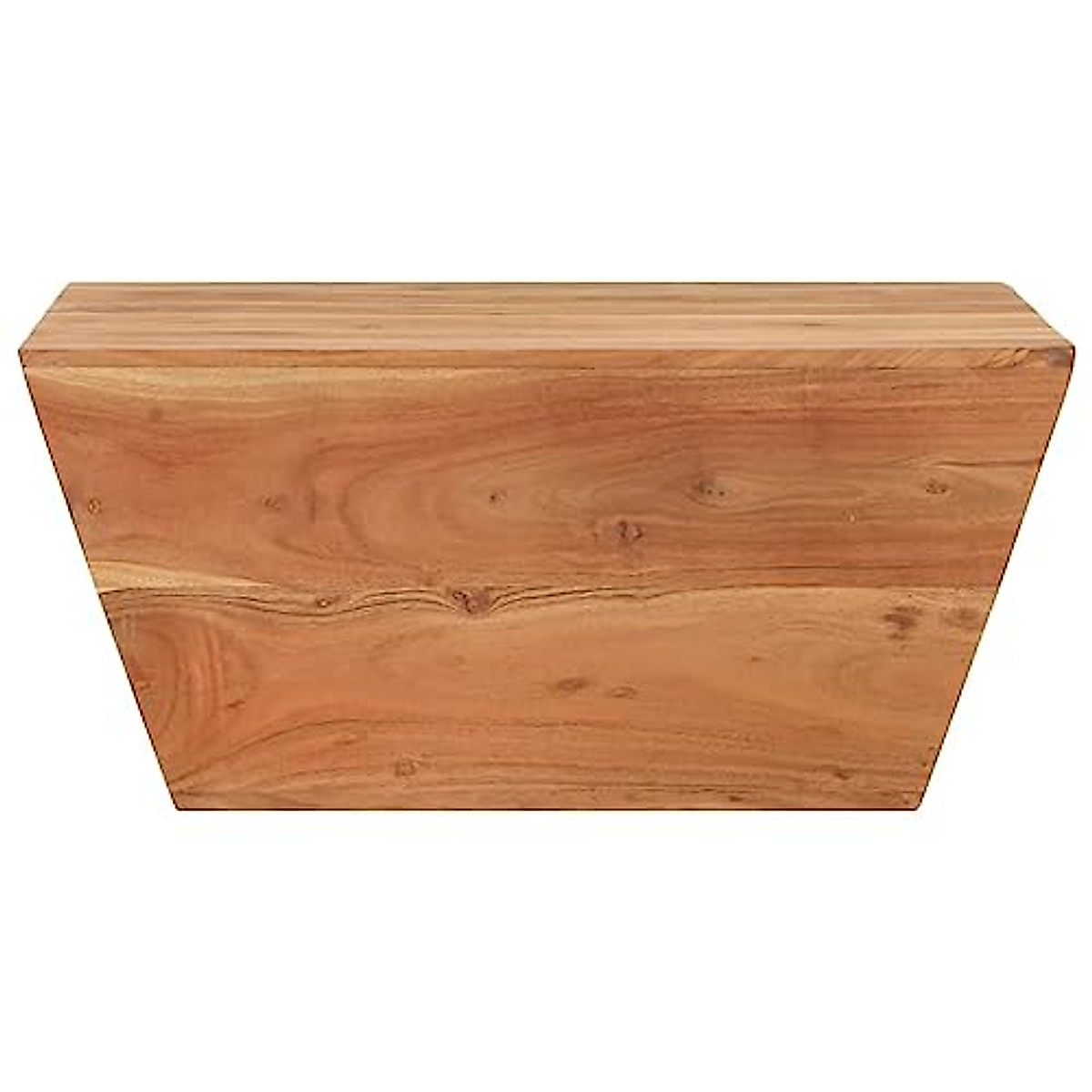 QJBSAVVA Coffee Table V-Shape 26"x26"x11.8" Solid Acacia Wood,Bedside Tables Side Tables End Tables Entrance Tables Suitable for Meeting Rooms, Reception Rooms, Offices