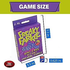 Freaky Farkle Dice Game, Great for Party Favors, Family Games, Stocking Stuffer, Travel Games, and Camping Games, Dice Games for Adults, Fun Games for Family Game Night
