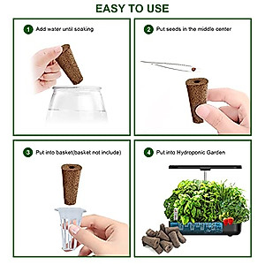 Ambgrow Grow Sponges Seed Starter Pods, Indoor Plants Hydroponics Supplies Compatible with QYO, LYKO,Idoo Hydroponics Growing System(Square)-50 Pack