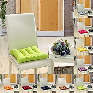 Sanding Seat Cushion,Leegor 40 * 40cm Flexible Nine-Pin Soft Seat Cushion Indoor Home Garden Patio Home Cushion Kitchen Office Square Cotton Buttocks Chair Pads, Comfortable and Breathable (Green)