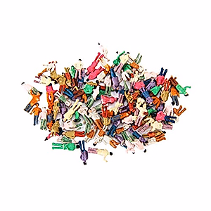 Jorzer 100pcs Passenger People Figures 1:150 Tiny People Pose Scale Model Multi Usage Hand Painted Figures Accessories