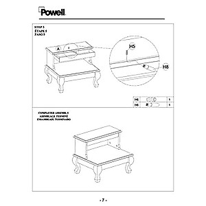 Powell Attic Cherry Bed Steps