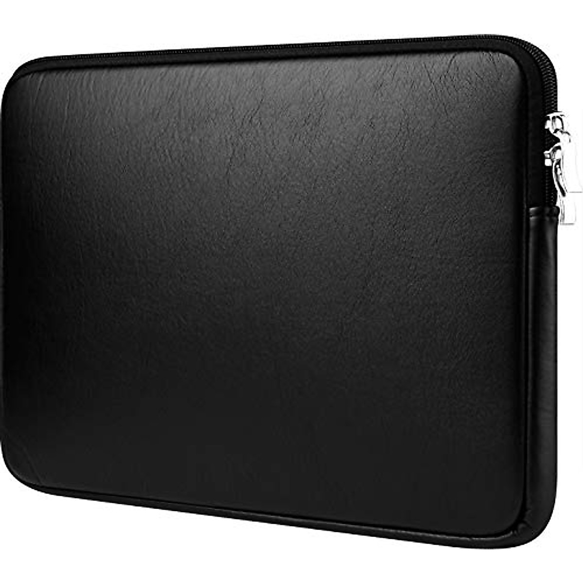 CCPK 13" Laptop Sleeve Cover Compatible with New MacBook Pro M1 Chip A2338 Mac Air 13 Inch 2020 Accessories A2337 A2289 A1989 A1932 2018 2019 13.3 Inch Waterproof Carrying Case Bag PU Leather, Black