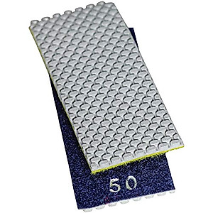 Stadea HPW110H Diamond Hand Polishing Pads Flexible for Concrete Glass Marble Stone Polishing, 7 Pads 1 Backing Pad Set