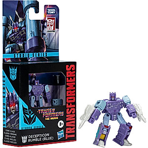 Transformers Toys Studio Series Core Class The The Movie Decepticon Rumble (Blue) Action Figure - Ages 8 and Up, 3.5-inch