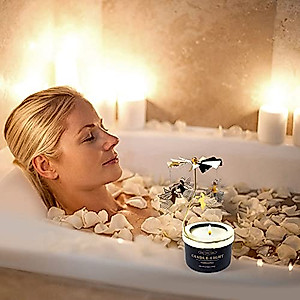 Gifts for Women,Funny Gifts for Her,Birthday Gifts for Women,Unique Candle Gifts for Colleagues,Mom and Wife,Birthday,Valentines Day Gifts for Her,Rotating Scented Candles(Angel).