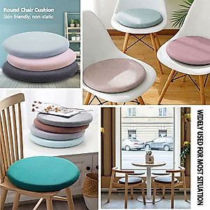 Chair Pads for Dining Chairs 18x18, Indoor Seat Cushions for Dining Chairs, Kitchen Chair Cushions Large, Washable Seat Pads for Dining Room Chairs with Disassemblable Cover Wine Red