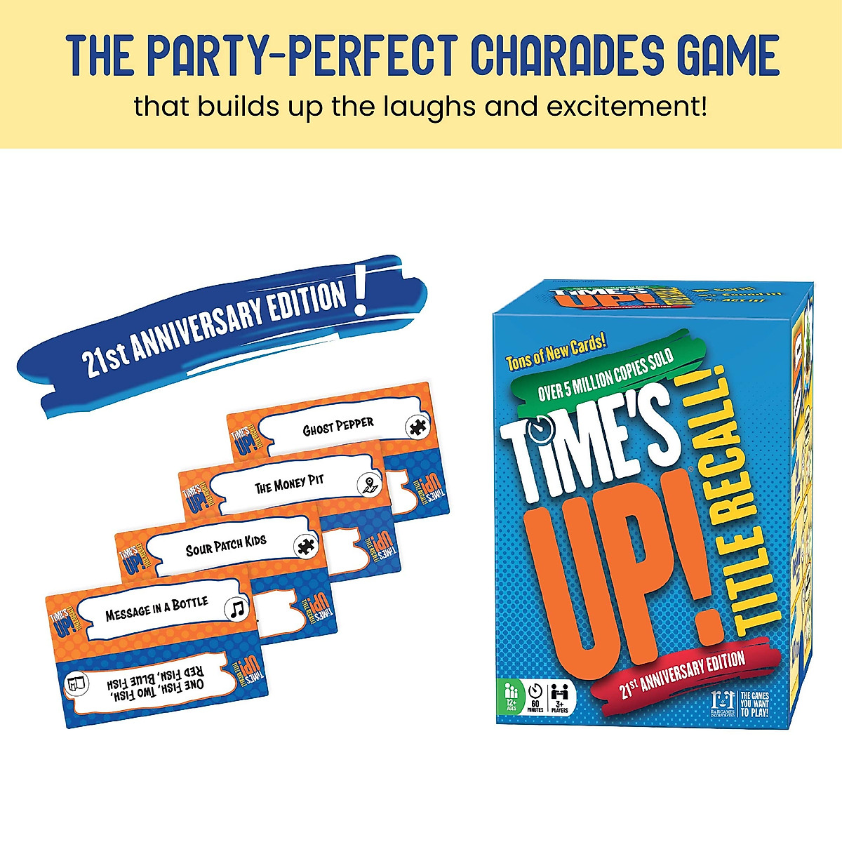R&R Games Time’s Up!- Title Recall, Card Game, Charades Card Game