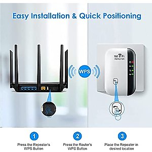 2023 Newest WiFi Extender Signal Booster, Covers Up to 3000sq.ft and 35 Devices, WiFi Range Extender, WiFi boosters for The House,with Ethernet Port, Easy Setup,Router Extender for Wireless Internet