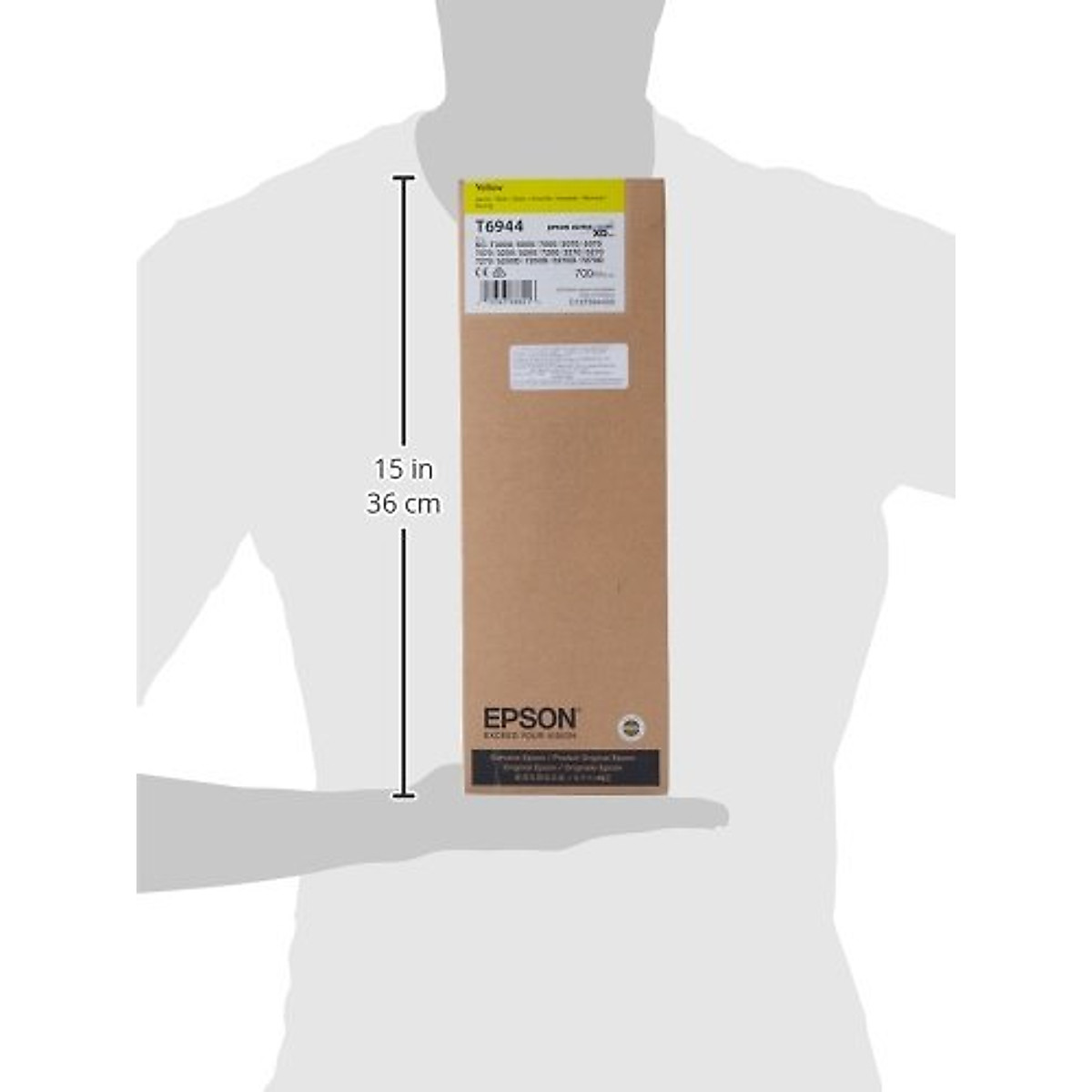 Epson T6944 Yellow Ultra Chrome XD Ink Cartridge, 700 ml (T694400)