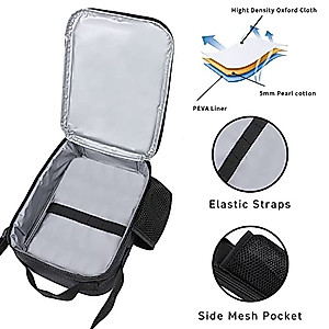 Brgowtem Multi-functional Bookbag Set - Includes Laptop Backpack, Insulated Lunch Box, and Pencil Case - Designed for Men, Women, Boys, and Girls (plaid)
