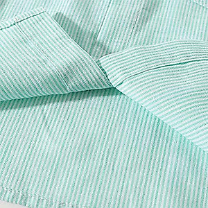 Kimocat Baby Boy Shirt and Tie Sets Long Sleeve Woven Top+ Bowknot+ Shorts with Suspender Straps Outfits (12/18Month, Green)