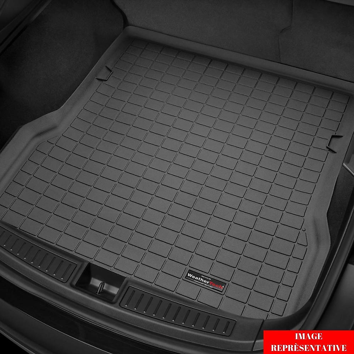 WeatherTech Cargo Trunk Liner for Jeep Wrangler Unlimited 4-Door, Wrangler Unlimited Rubicon 392, Wrangler 4-Door, Wrangler 4-Door Rubicon 392 - Behind 2nd Row (401107) Black