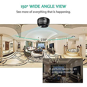 OVEHEL Spy Camera Wireless Hidden HD 1080P Small Security Video Camera Mini Nany Cam with Night Vision and Motion Activated Indoor Use Security Cameras Surveillance Cam for Car Home Office