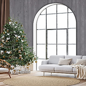 LiKiLiKi Wood Contact Paper Wood Wallpaper Light Gray Wood Grain Contact Paper Grey Peel and Stick Wallpaper Self-Adhesive Removable Wall Paper for Cabinets and Drawers Countertops Vinyl 15.7"x118"