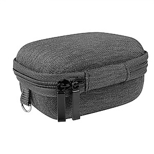 Geekria Shield Earbuds Case Compatible with Bose Quietcomfort Earbuds II True Wireless Earbud, Replacement Hard Shell Travel Carrying Bag with Carabiner Clip (Grey)